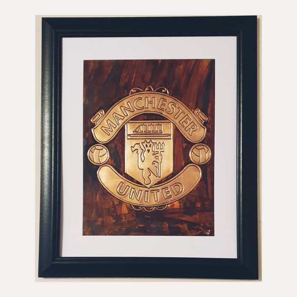 Manchester UTD Football Crest – Donegal Copper Craft