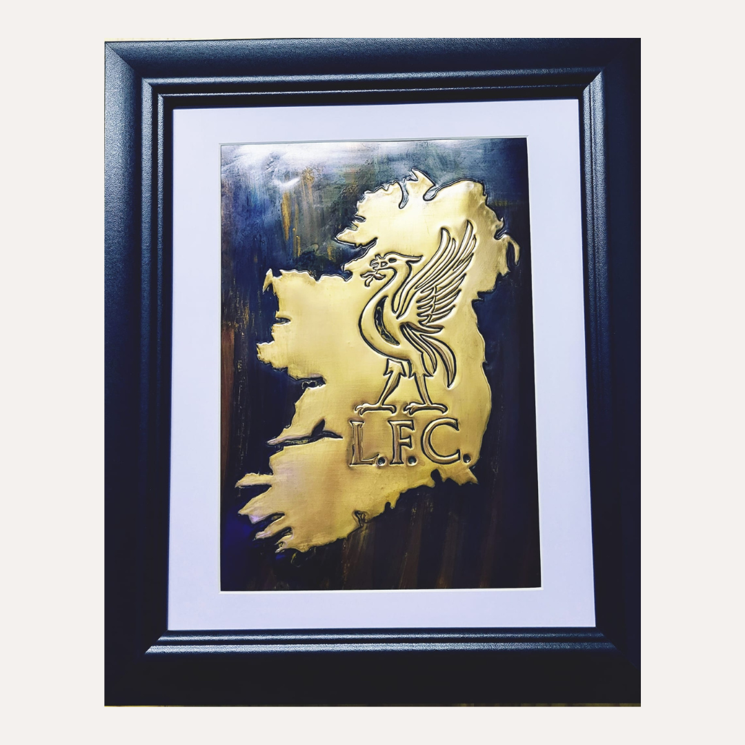 Liverpool FC Irish Map Copper Artwork – Handcrafted LFC Wall Art for ...